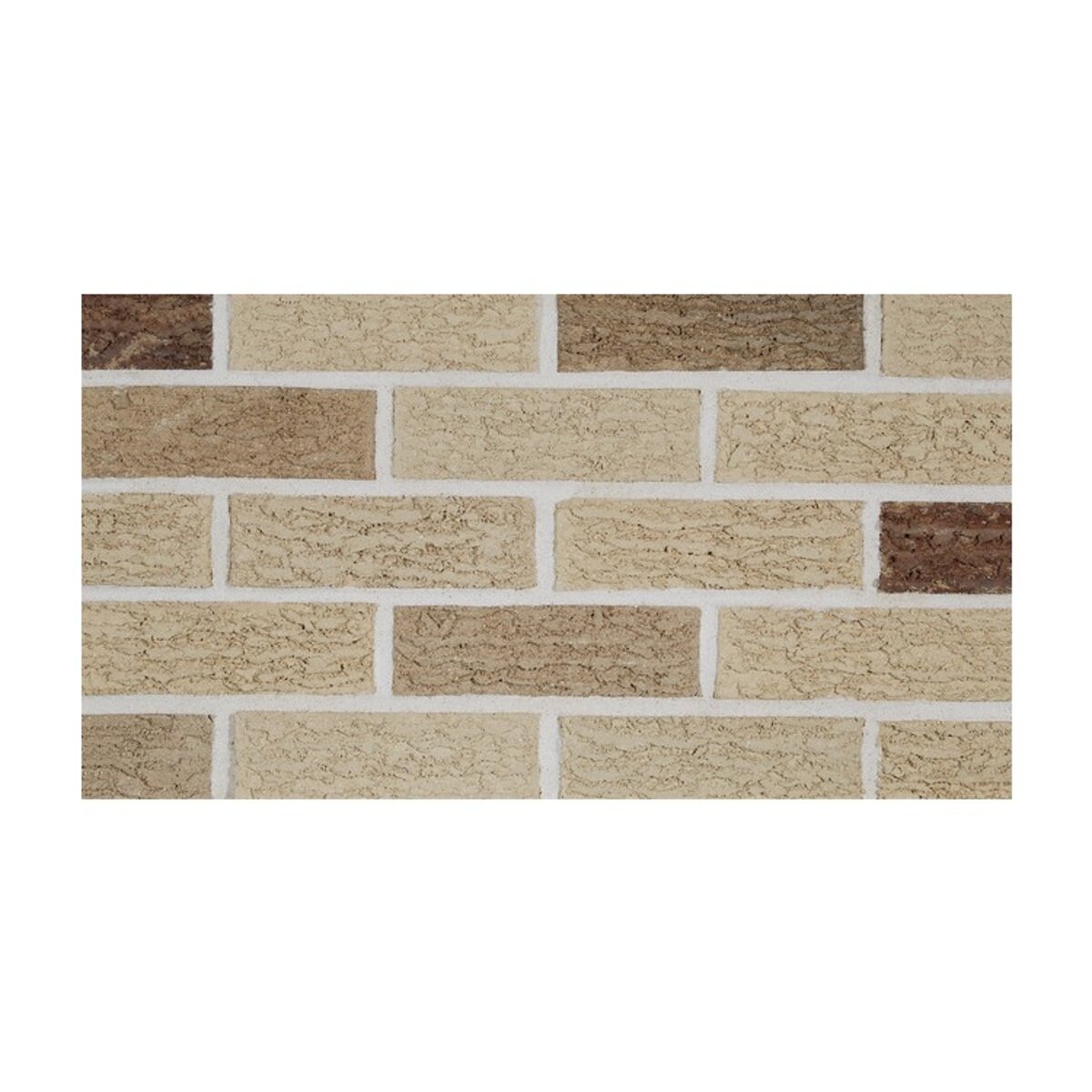 Belden Modular Brick Silver Satin Bark Texture Gray w/ Darks 7-5/8 in ...