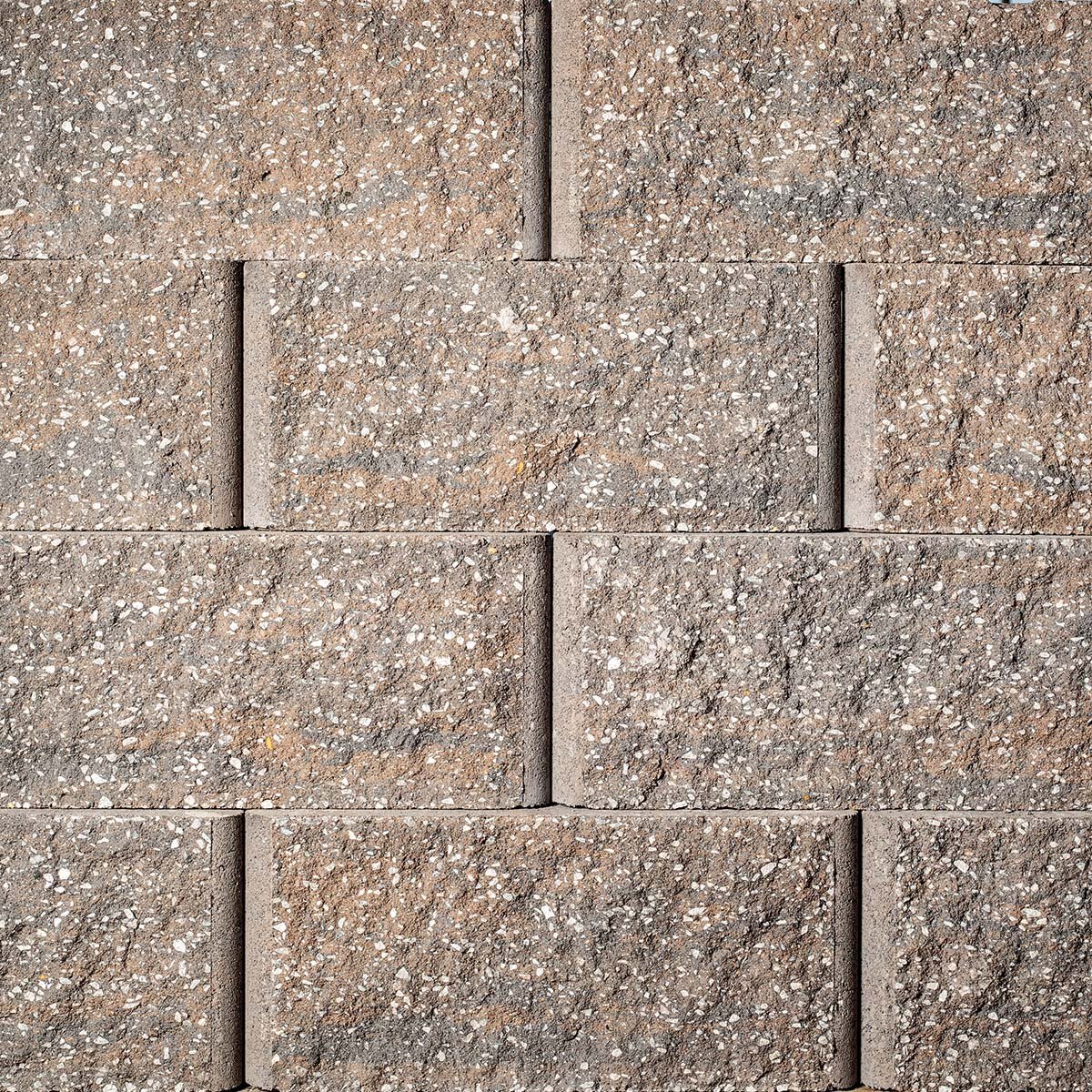 Belgard Diamond Pro Pin System Wall Block Timberline 8 in. x 18 in. x ...