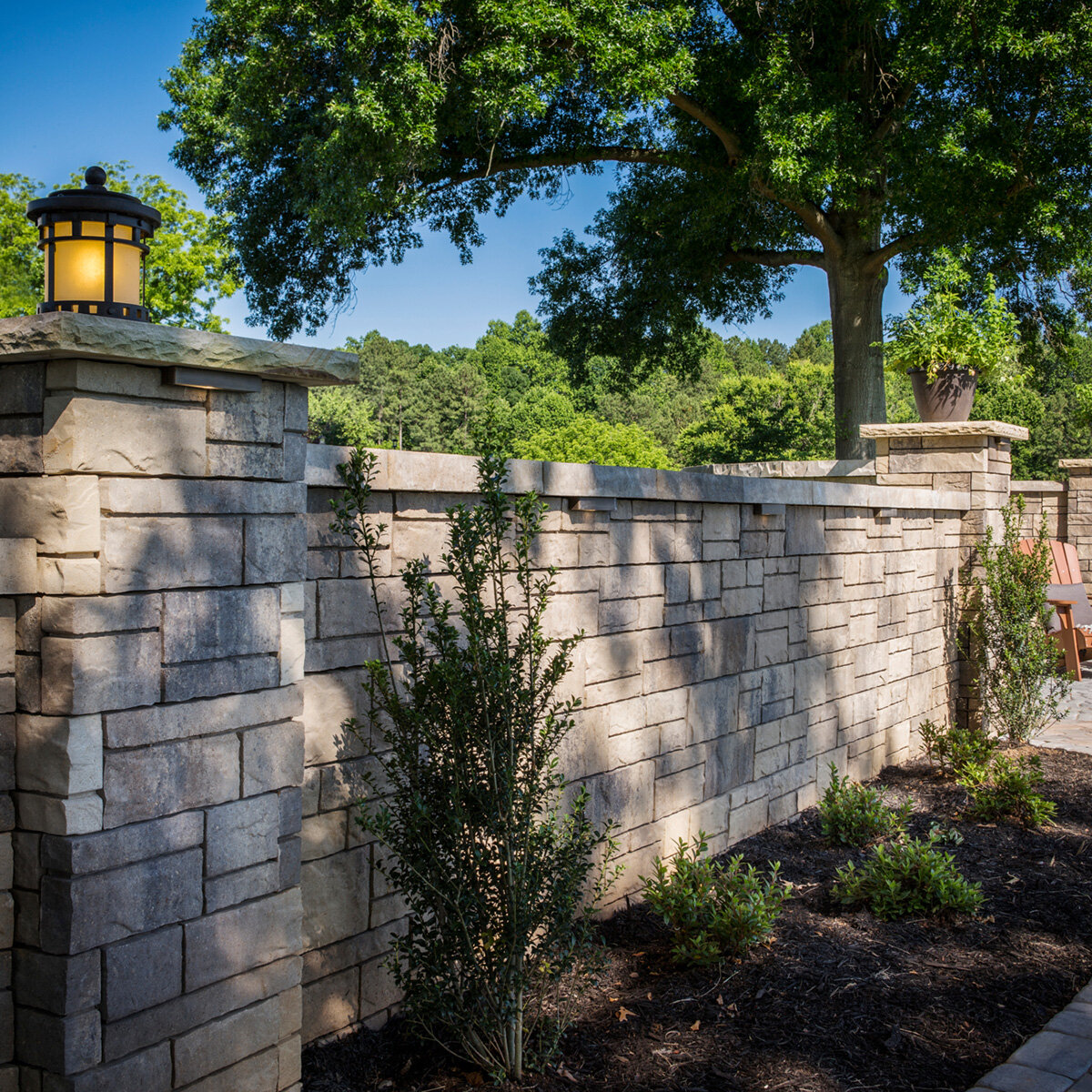Belgard Tandem Wall Modular Backer Block 8 in. x 8 in. x 7-1/16 in ...