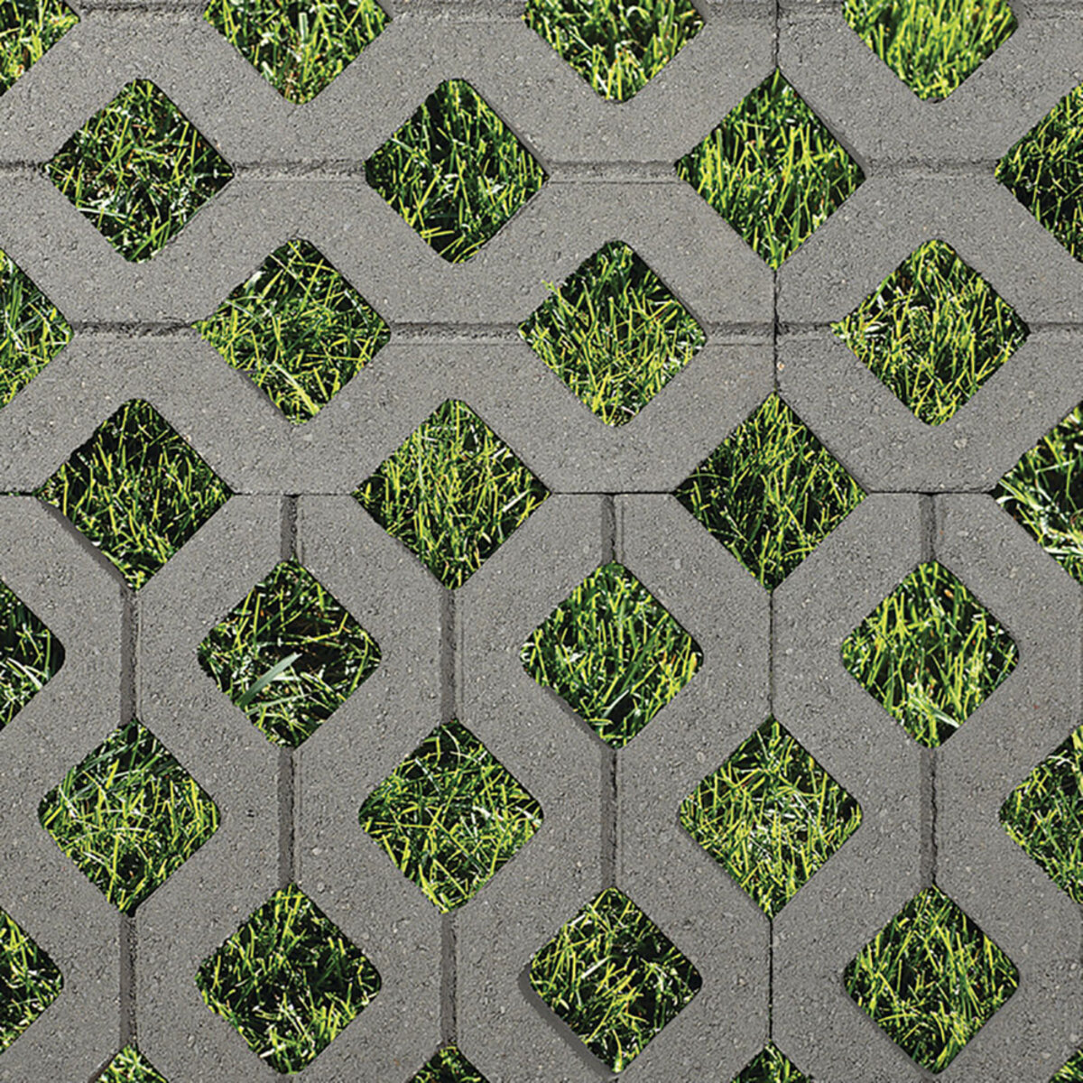 Belgard Turfstone Permeable Paver Gray 16 in. x 24 in. x 3-1/8 in. (50 ...