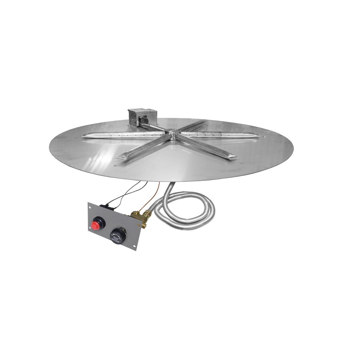 Belgard Elements 34 in. Round Gas Fire Pit Burner Kit Insert | SiteOne US