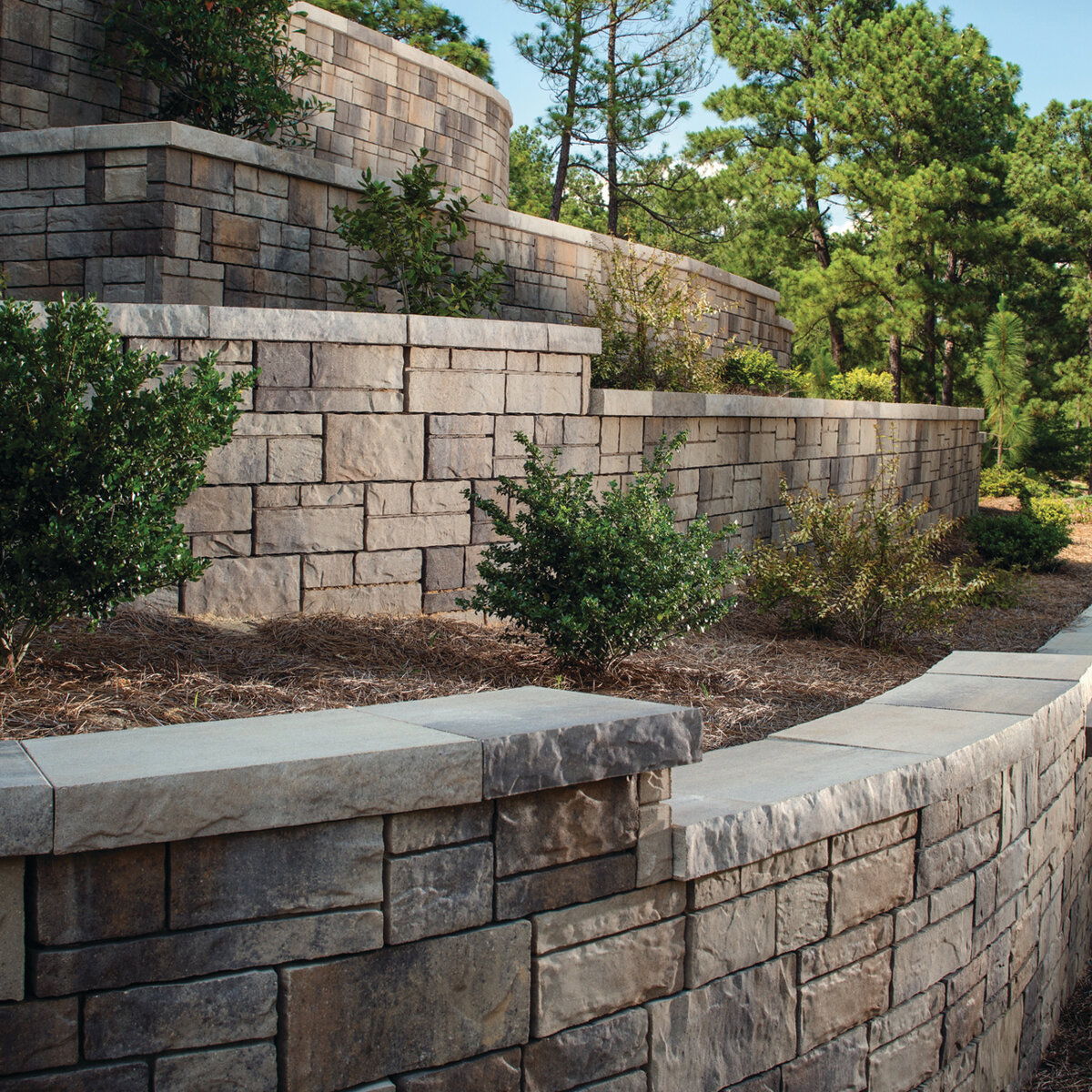 Belgard Tandem Ashlar Wall Panel Victorian Blend 7 in. x 2-5/8 in. (70. ...