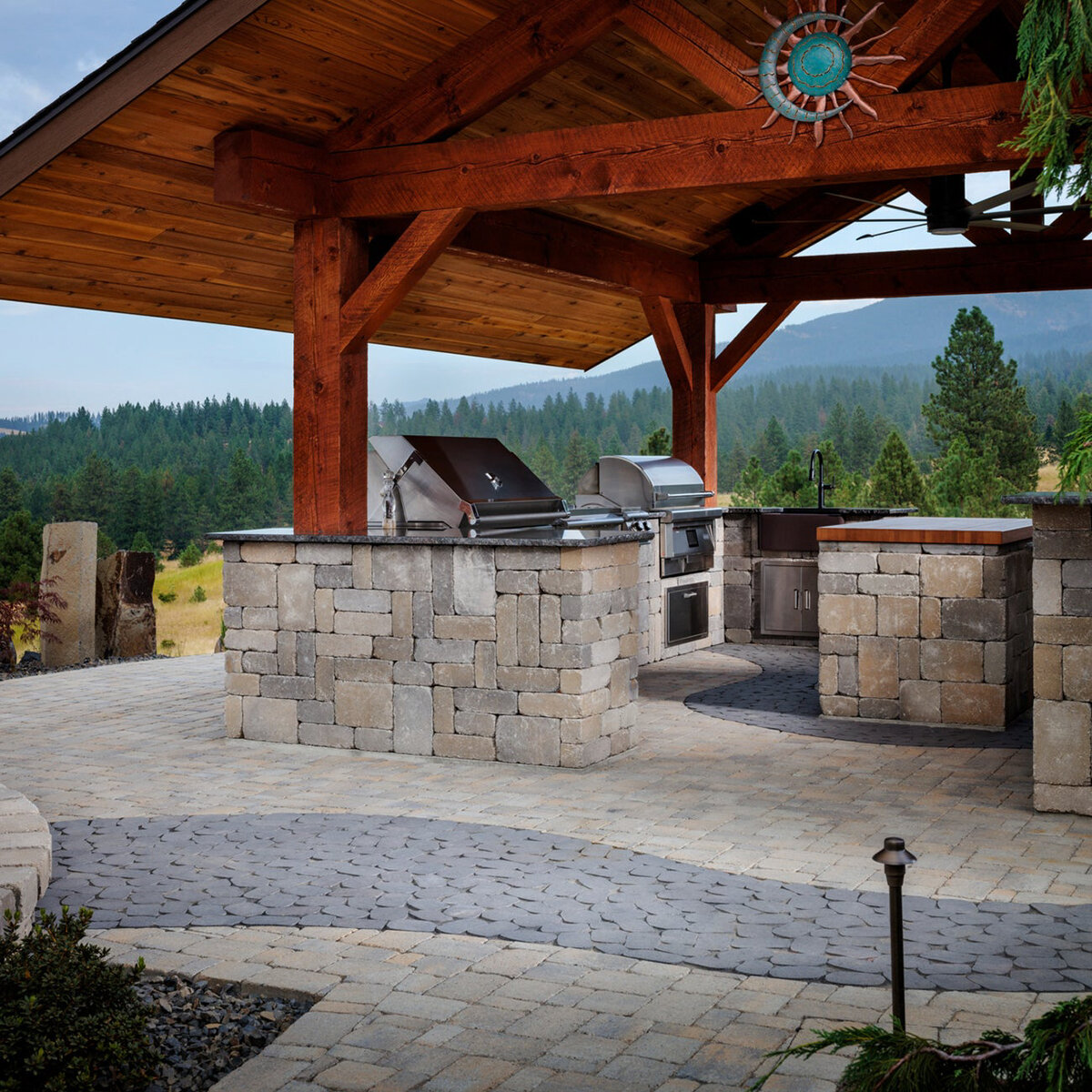 Belgard Weston Stone Wall Block 3 pc. Oxford 4 in. x 8 in. x 8 in. - 16 ...
