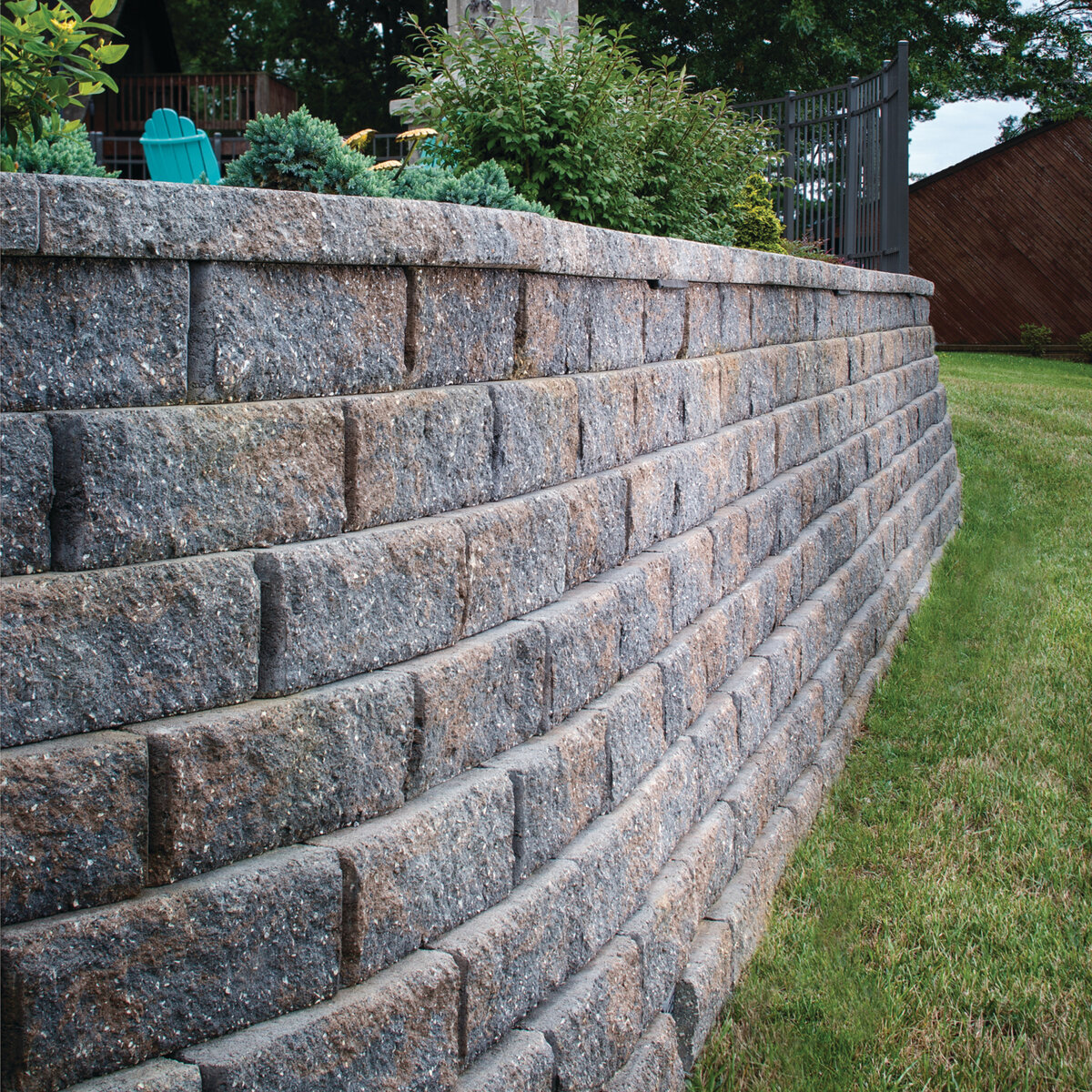 Belgard Diamond 9D Wall Block Lueders Gray 6 in. x 17-3/4 in. x 9 in ...