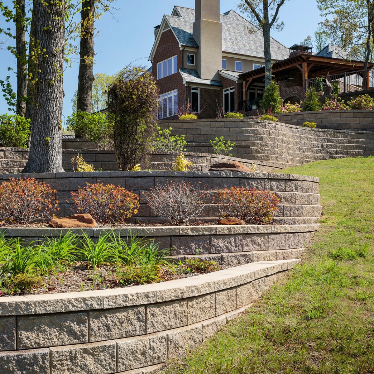 Belgard Allan Block Classic Wall Block AB Collection Gray 8 in. x 18 in ...