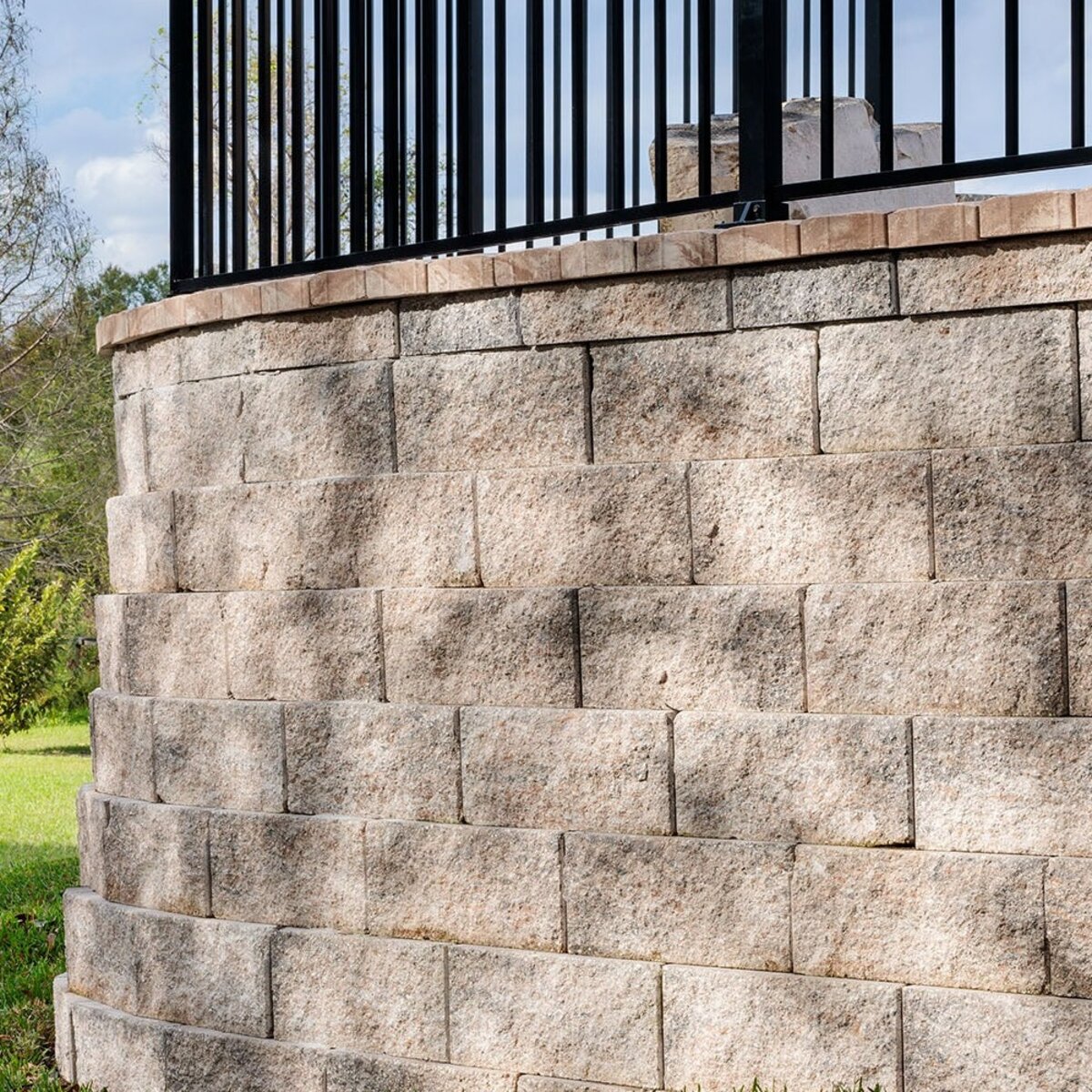 Belgard Anchor Diamond Pro Straight Face Charcoal 8 in. x 18 in. x 12 ...