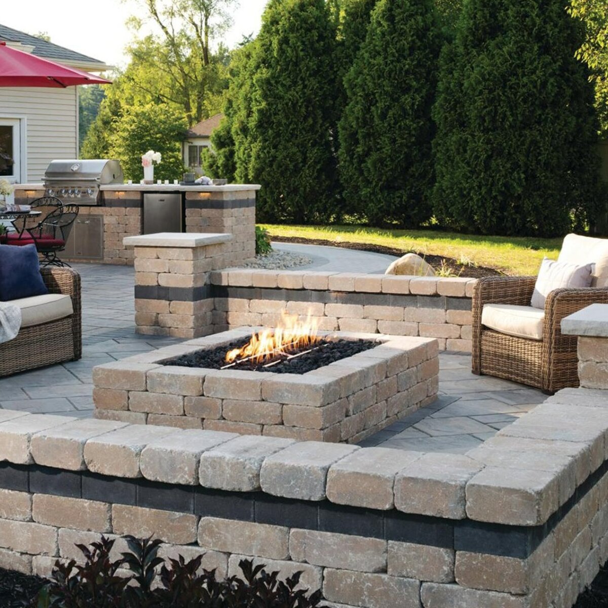Belgard Weston Stone Universal Wall Block Sonoran Gray 12 in. x 8 in. x ...
