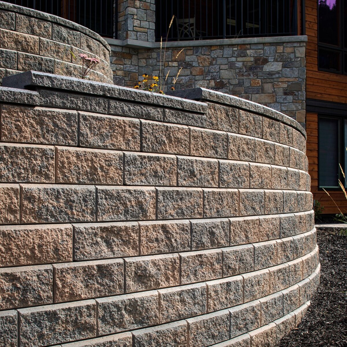 Belgard Pisa Lite SRW Wall Block Standard Granite 29 lb. 6 in. x 8 in ...