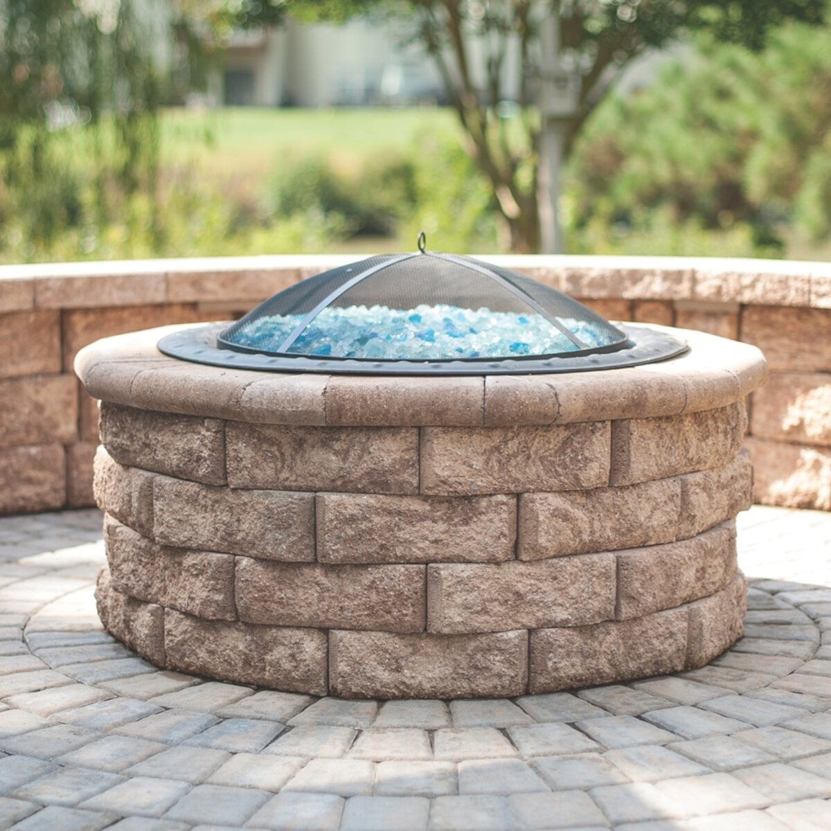 Belgard Aspen Fire Pit Cap Ring Gray (1/pallet) | SiteOne US