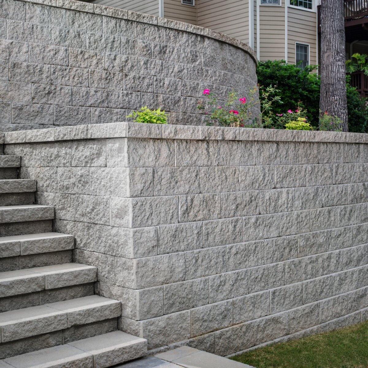 Belgard Diamond Pro Wall Pin System Smooth Face Graphite 8 in. x 18 in ...