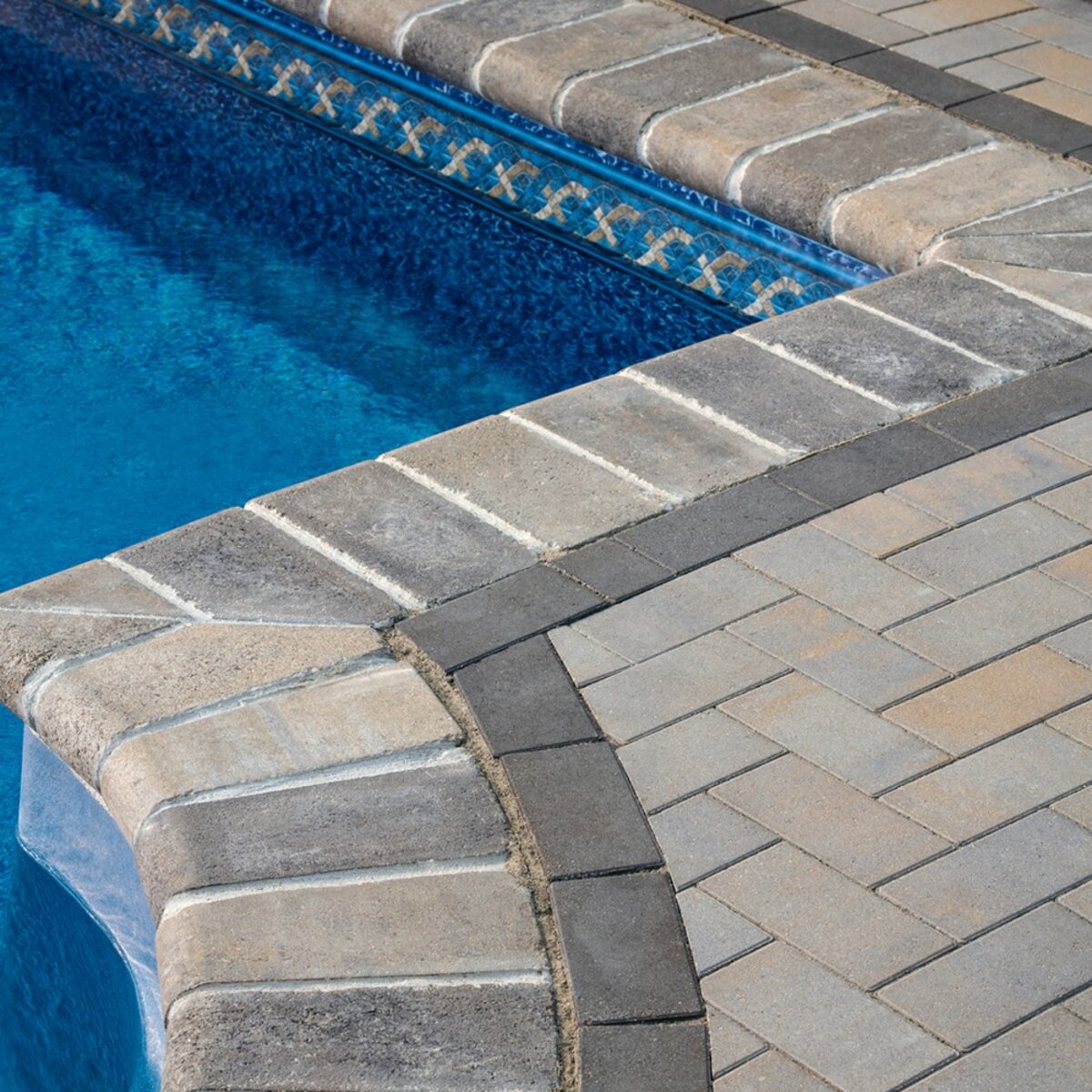 Belgard Marina Coping Bourbon Brown 6 in. x 12 in. 60 mm (168 pc ...