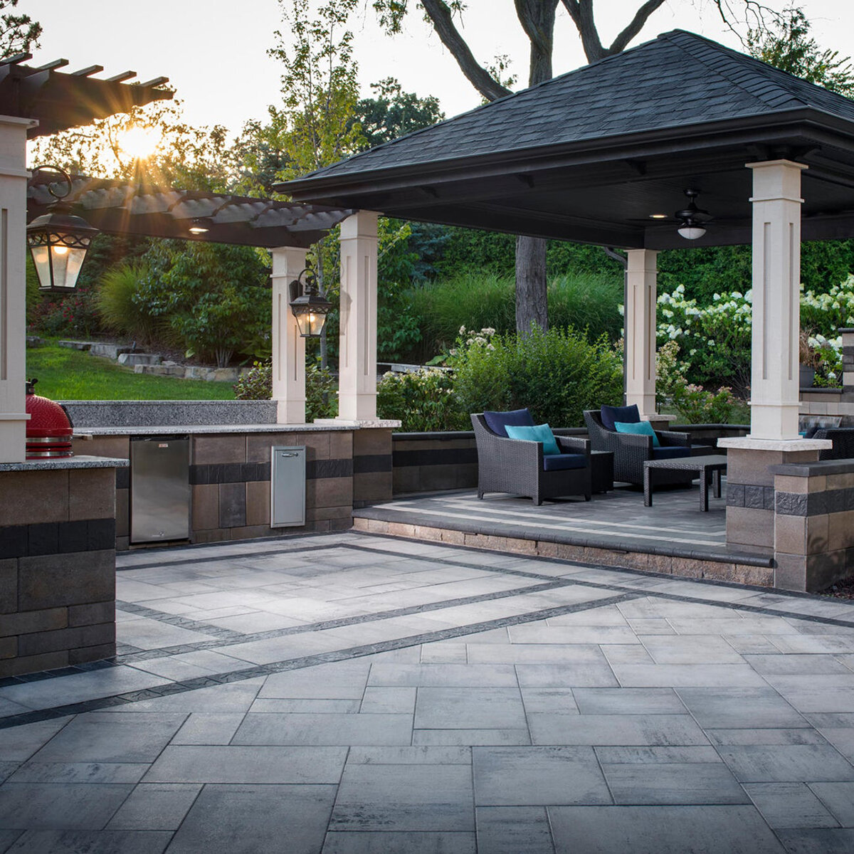 Belgard Dimensions Paver w/ Durafusion Scandina Gray 24 in. x 24 in. 60 ...