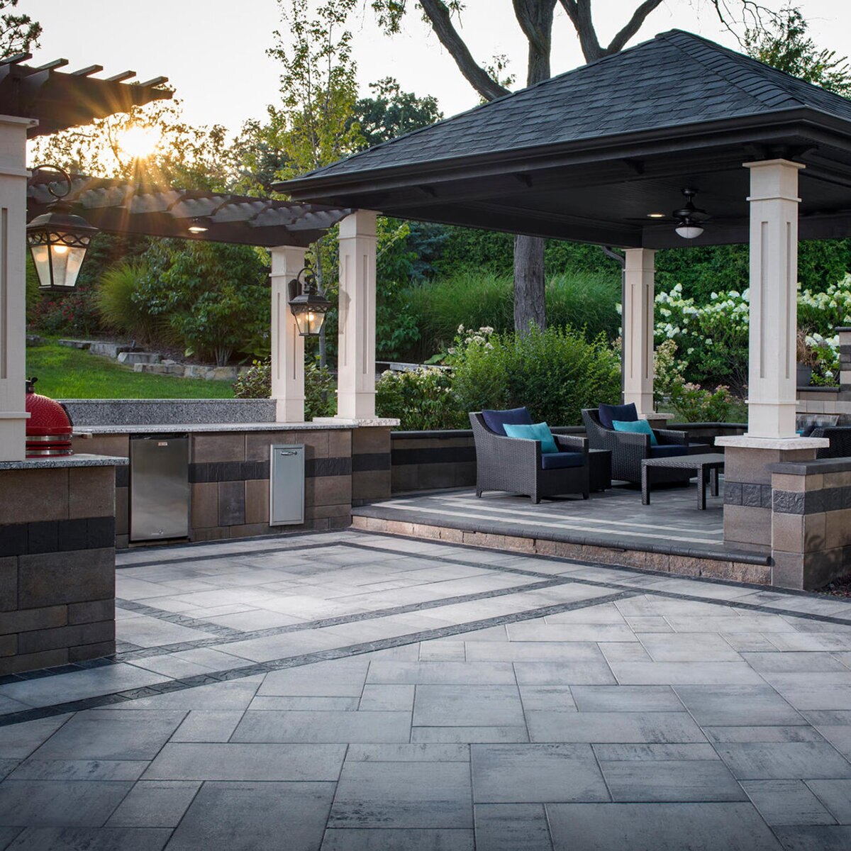 Belgard Dimensions Plank Paver 3 in. x 9 in. w/ Durafusion Midnight 80 ...