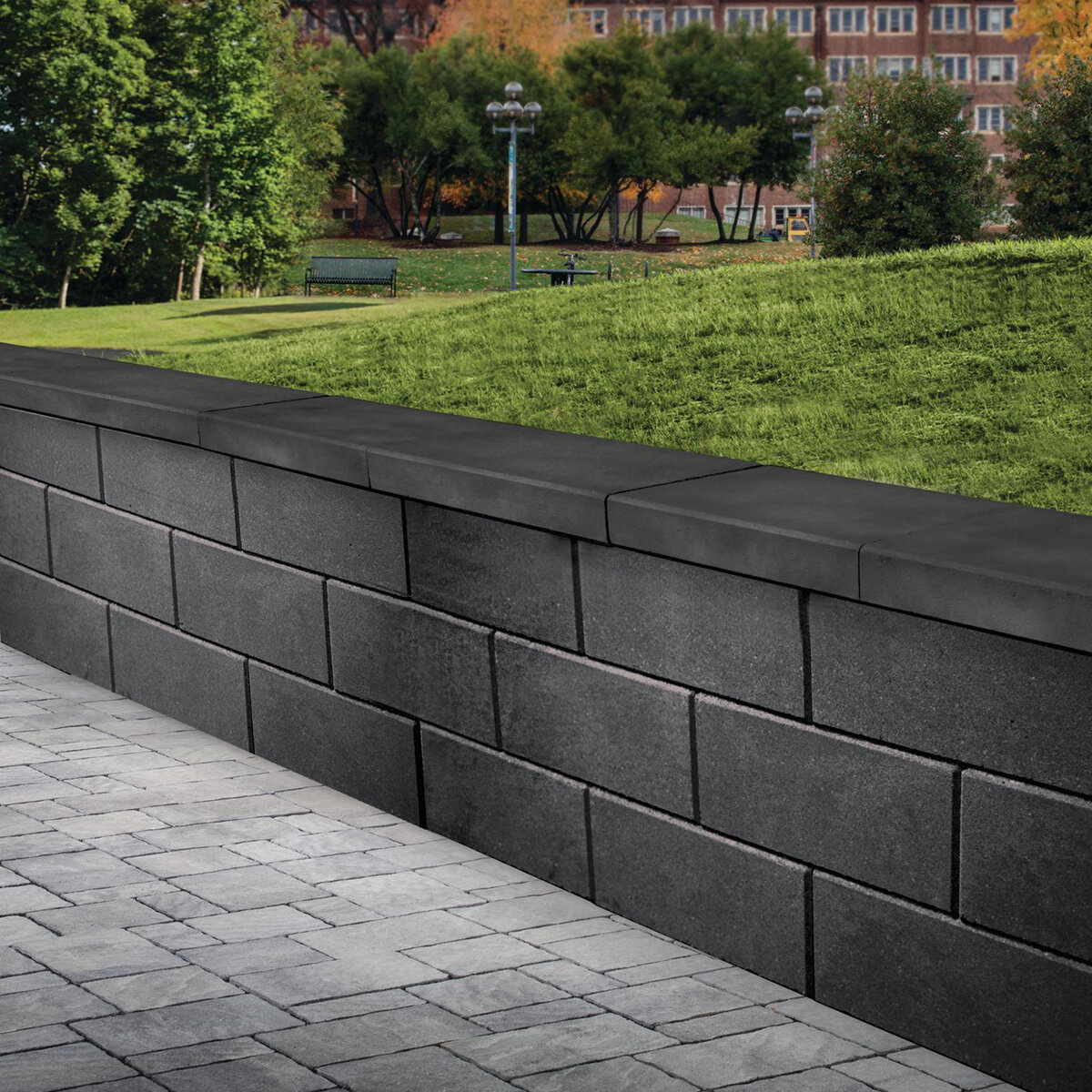 Belgard Anchor Diamond Pro Smooth Graphite 8 in. x 18 in. x 12 in. (32 ...