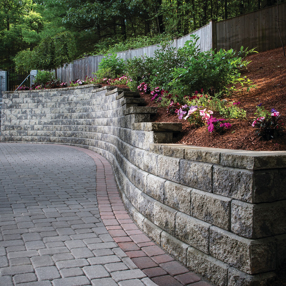 Belgard Allan Block Wall AB Classic Cap 4 in. x 17-1/2 in. x 12 in ...