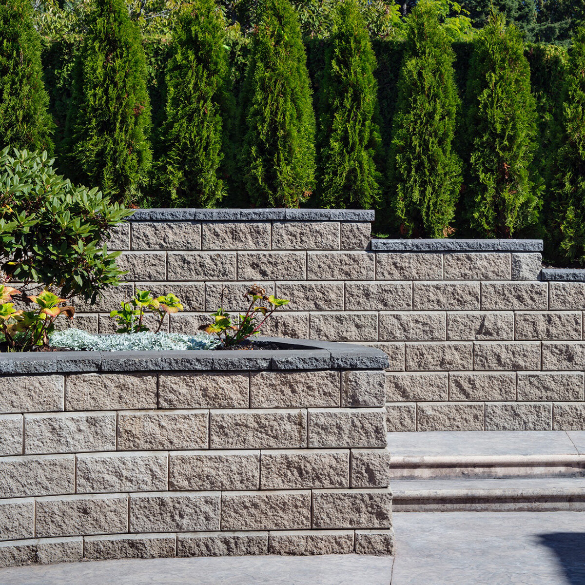 Belgard Allan Block Wall AB Classic Corner Pewter Blend 16 in. x 8 in ...