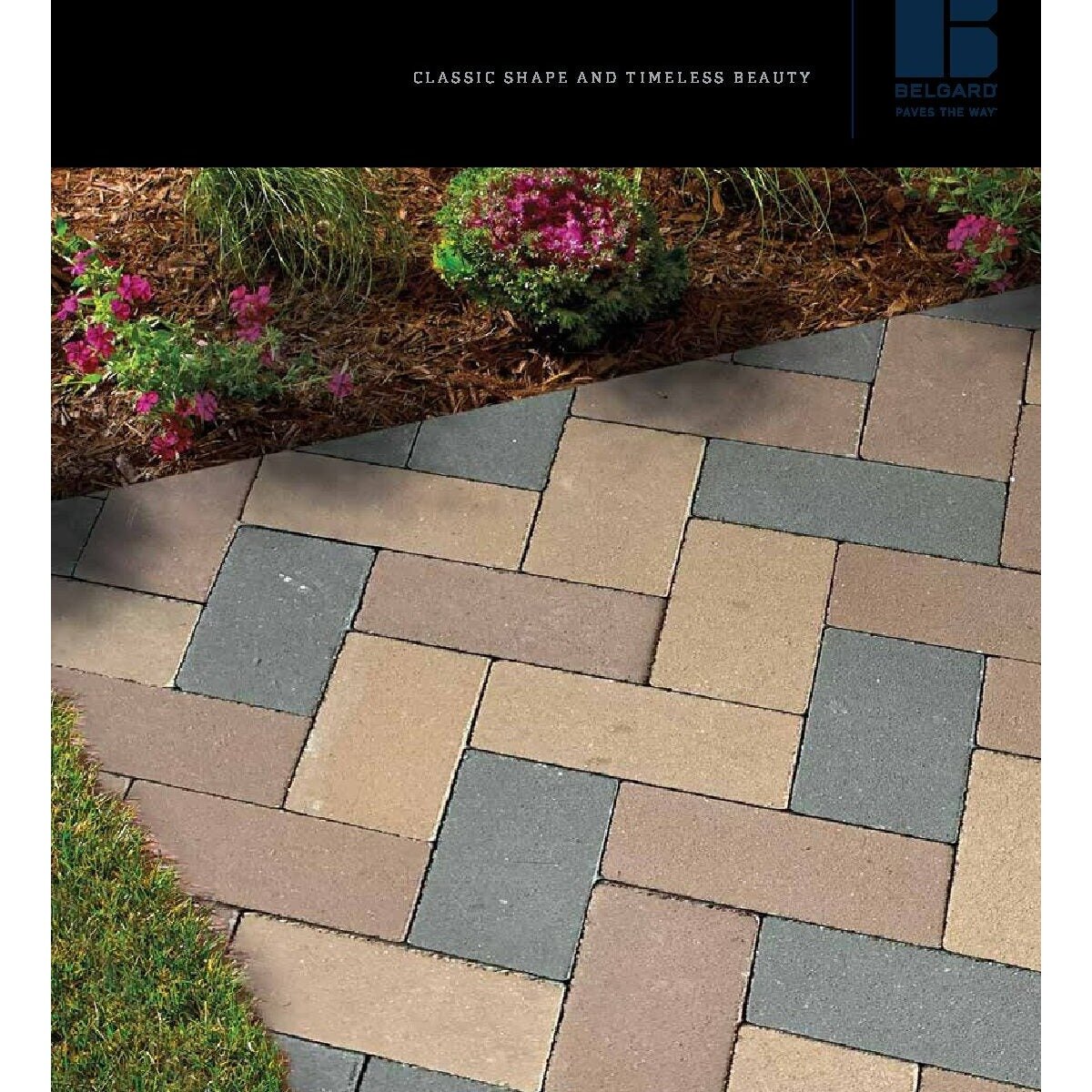 Belgard Brikstone Colonial Paver 4 in. x 8 in. TextureGuard Mahogany 60 ...