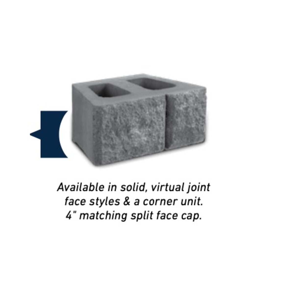 Belgard Diamond Pro Split Face RW Corner 8 in. x 18 in. x 9 in. Rainier ...