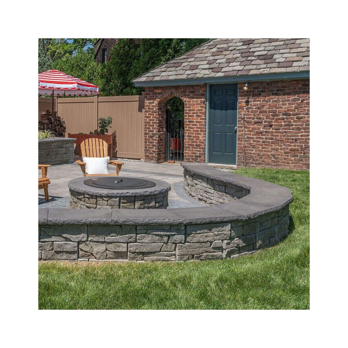 Belgard Belmont Pier Cap 32 in. x 32 in. x 3 in. Bluestone (4 pc ...