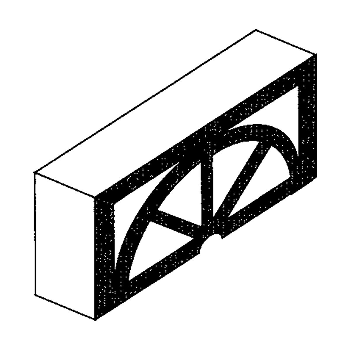 Belgard Concrete Block Wagon Wheel Pattern Gray 8 in. x 4 in. x 16 in ...