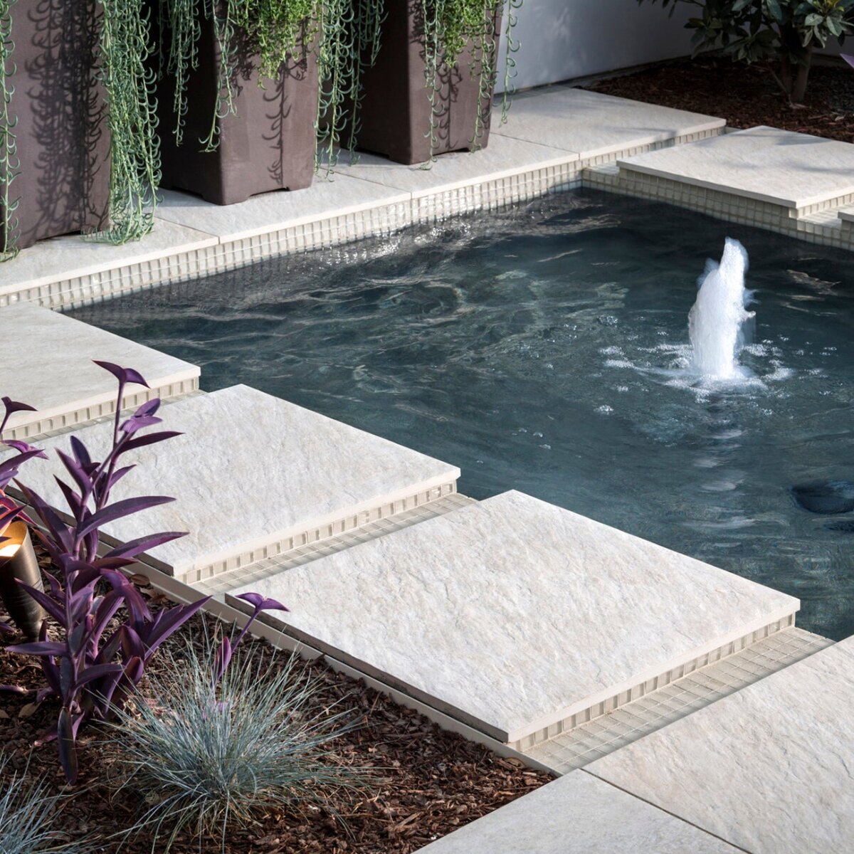 Belgard Mirage Unico Quarziti 2.0 Coping/Step Tread 12 in. X 24 in. X 3 ...