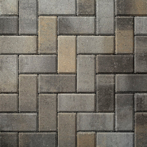 Belgard Holland Stone Paver Silex Gray 4 in. x 8 in. 60 mm (120 sq. ft ...