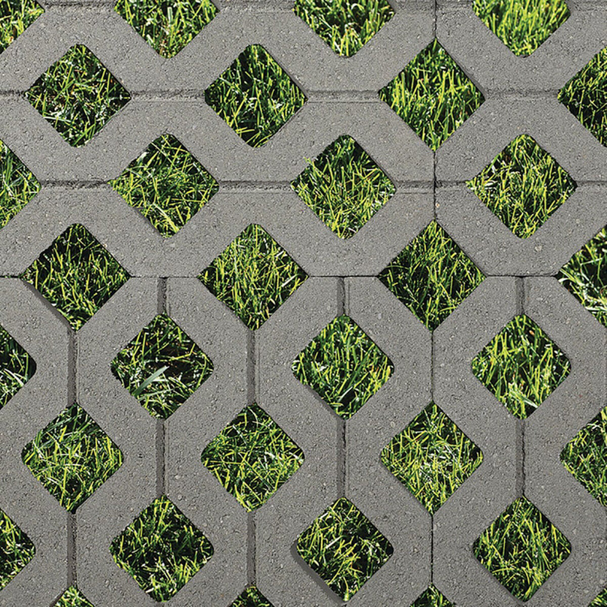 Belgard Turfstone Permeable Paver Gray 16 in. x 24 in. 80mm (133 sq. ft ...
