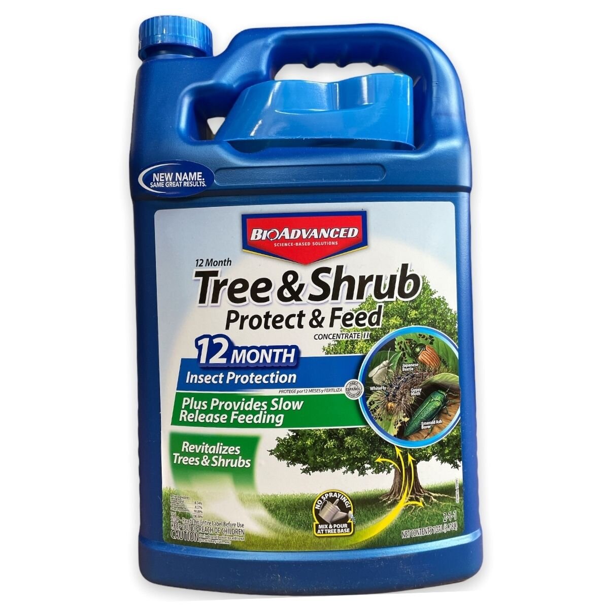 BioAdvanced Tree & Shrub 2-1-1 Liquid Insectide Plus Fertilizer ...