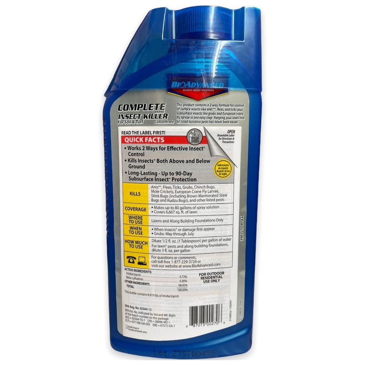 BioAdvanced Complete Insect Killer 2-Way Liquid Insecticide 40 fl oz ...