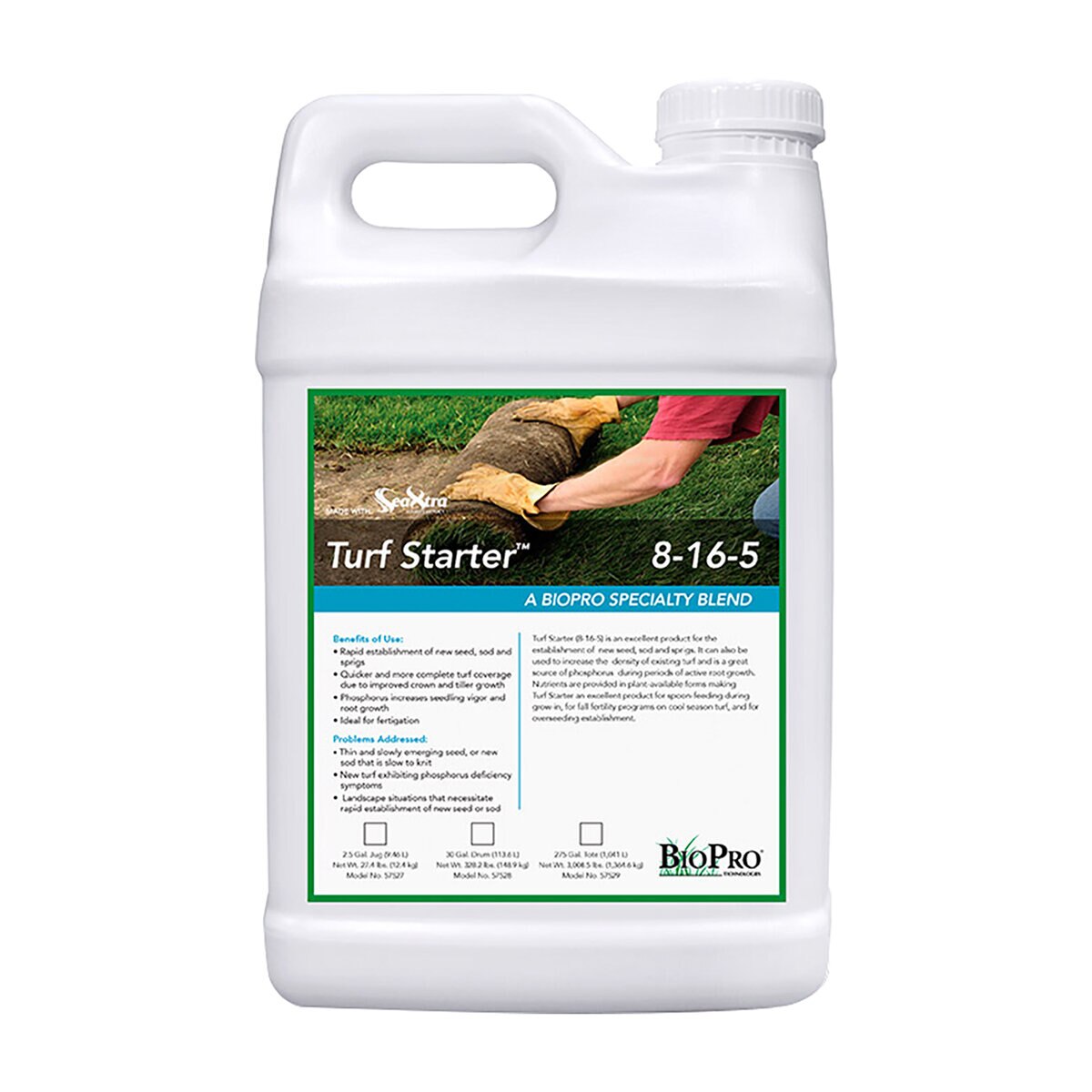 BioPro Turf Starter Fertilizer 8-16-5 w/ SeaXtra 2.5 Gal | SiteOne US