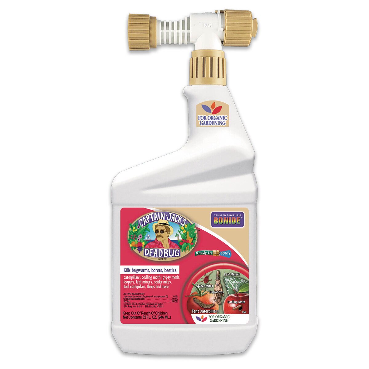Bonide Captain Jack's Dead Bug Brew Concentrate Insecticide RTS 1 qt ...