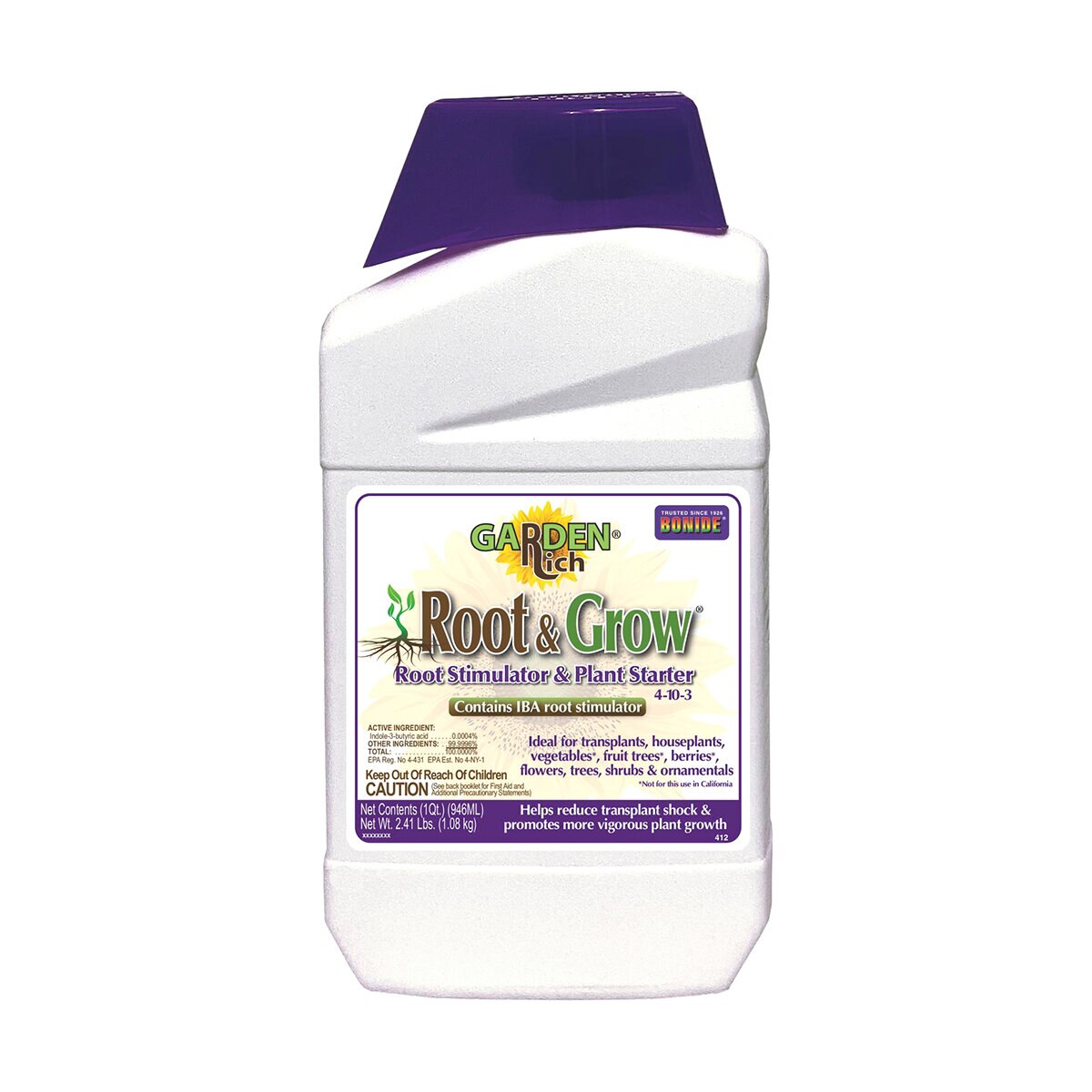 Bonide Garden Rich Root & Grow 4-10-3 1 qt | SiteOne US