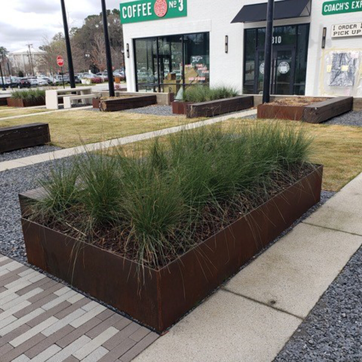 Border Concepts BORCON King Weathering Steel Landscape Edging 1/4 in. x ...