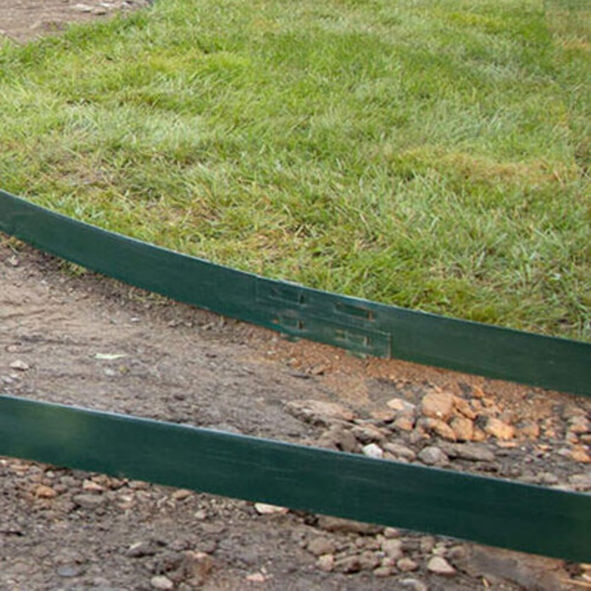 Border Concepts Border Line Steel Landscape Edging Green 1/8 in. x 4 in ...