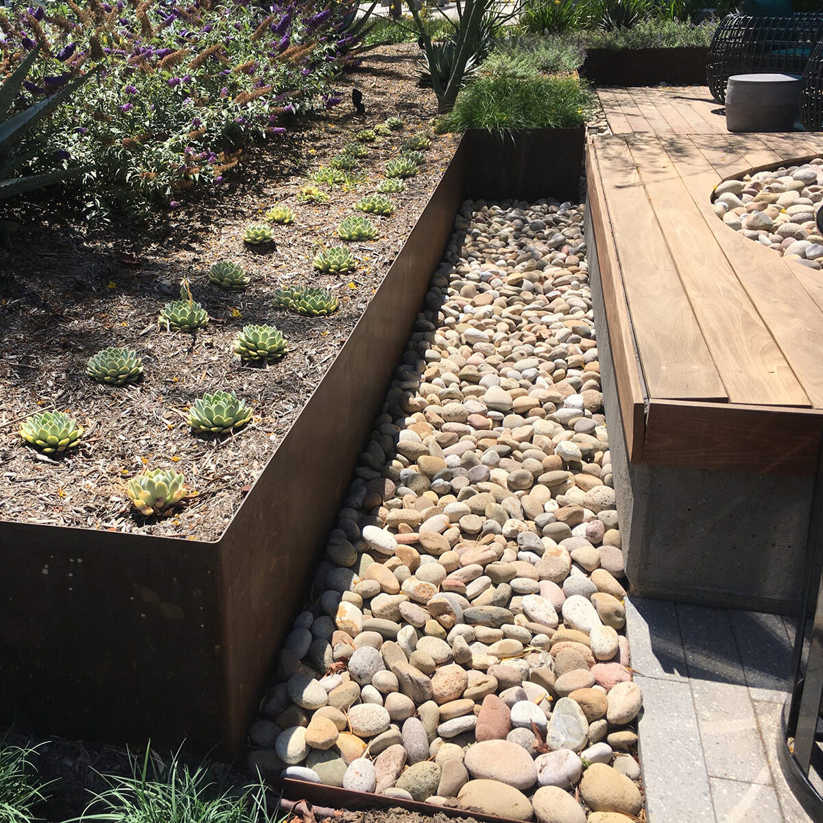 Border Concepts BORCON Line Weathering Steel Landscape Edging 1/8 in. x ...