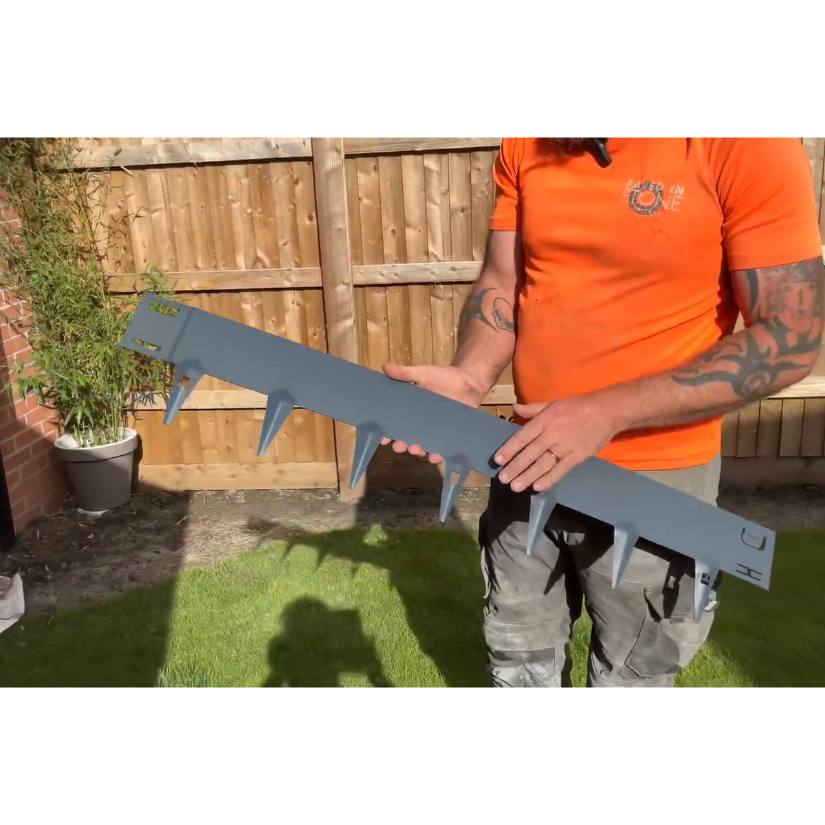 Border Concepts Border Guard Steel Landscape Edging Black 3/16 in. x 4 ...