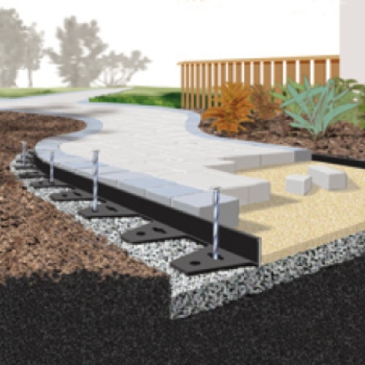 BrickStop Simflex Plastic Paver Restraint 7.5 ft | SiteOne