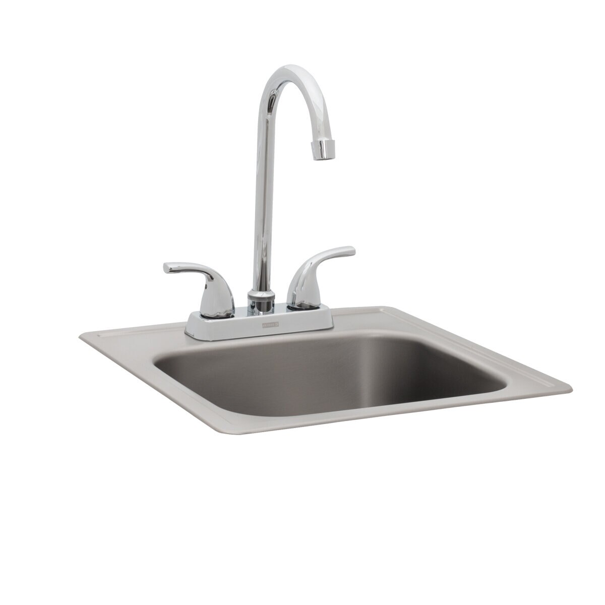 15"L x 15"W x 6"D Sink with Faucet, Standard, Stainless Steel | SiteOne US