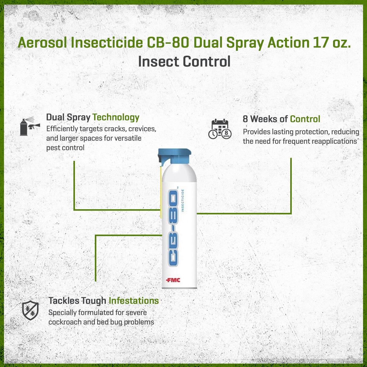 CB-80 Dual Spray Can Aerosol Insecticide 17 oz | SiteOne US