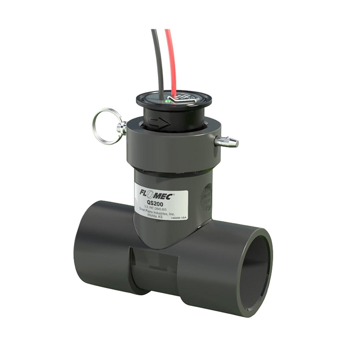 Calsense 2 PVC sch 80 tee-mounted ultrasonic flow meter, wit | SiteOne US