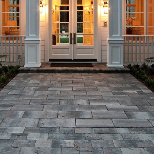 Calstone Quarry Stone Versailles Paver Sierra Granite 8 in. x 16 in ...