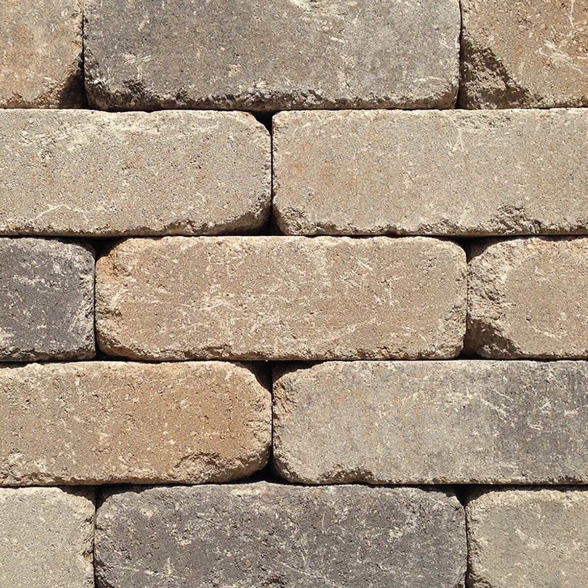 Calstone Roman Stone Gray/Charcoal/Tan 8 in. x 12 in. x 4 in. (96 pc ...