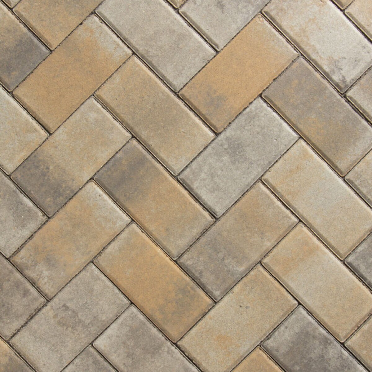 Belgard Mission Paver Narrow Joint Permeable Gray/Charcoal/Tan 4 in. x ...