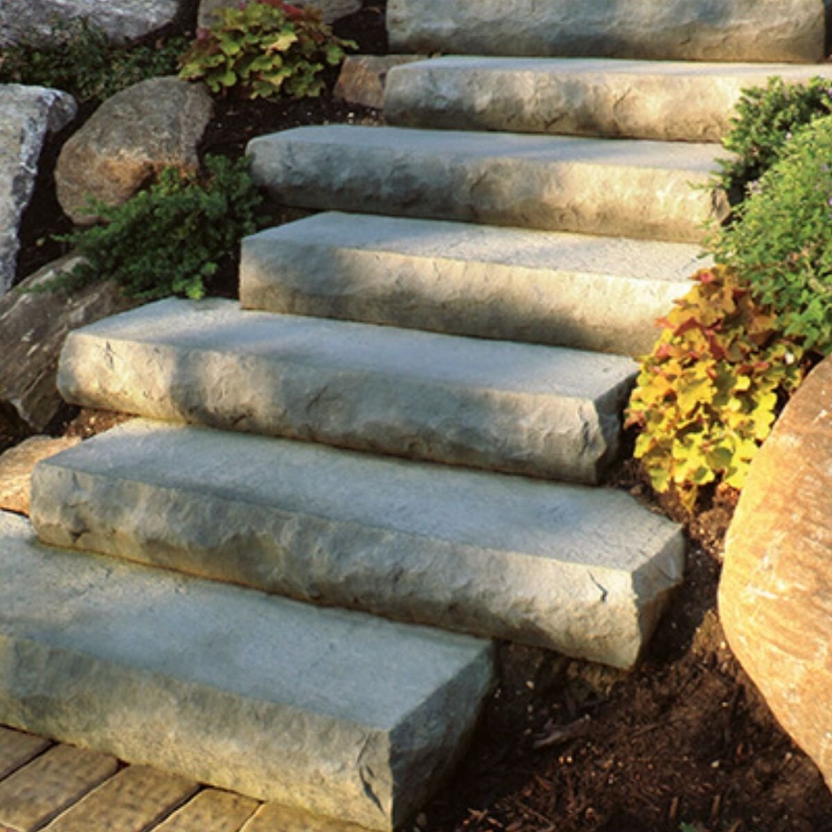 Cambridge Cast Stone Stepping Stone 6 pc. Bluestone Blend (36 pc ...