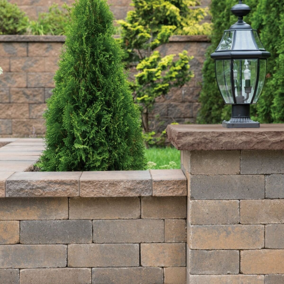 Cambridge Cast Stone Flat Column Cap Chestnut 26 in. x 26 in. x 3 in ...