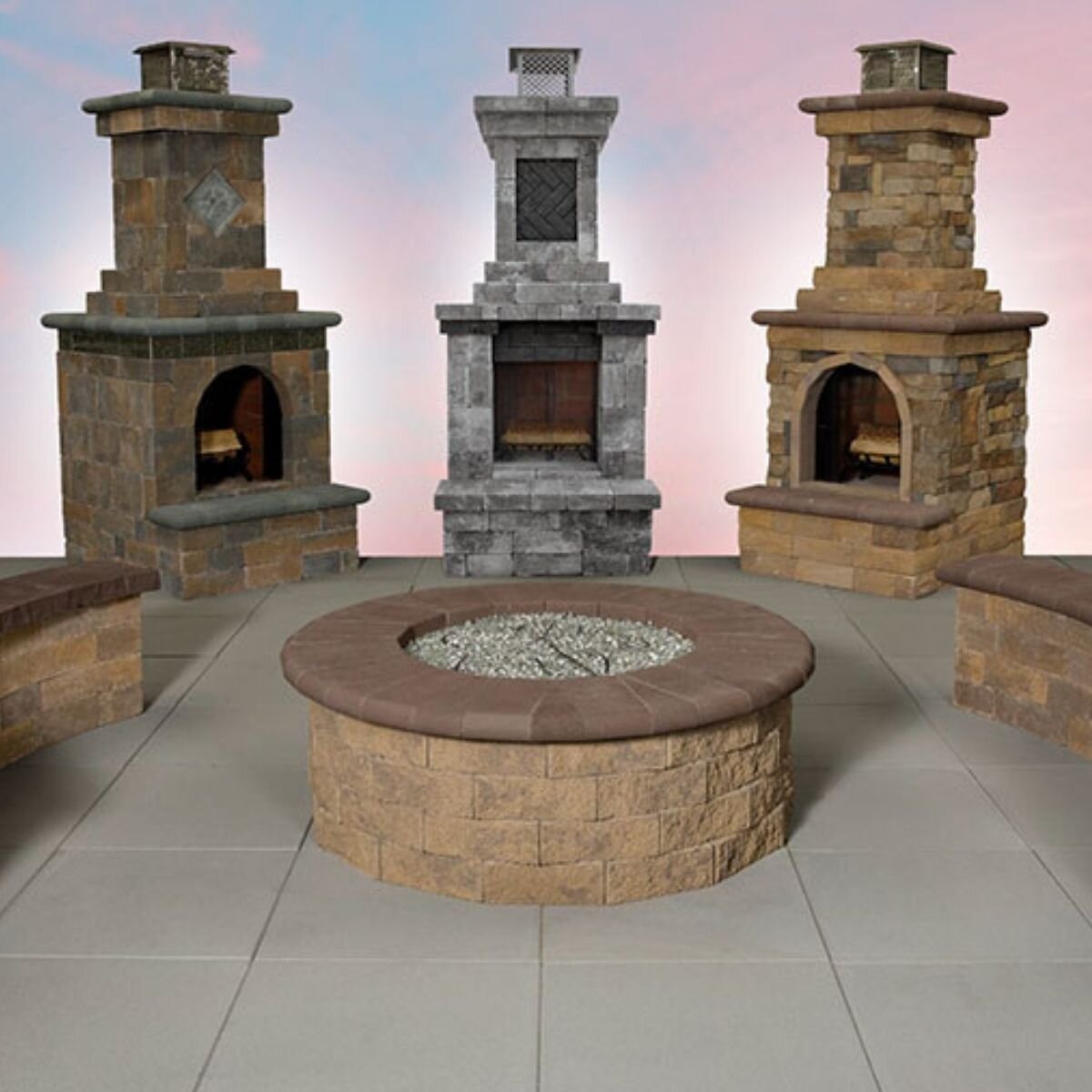 Cambridge Crusader Ledgestone Cap w/ Armortec Mocha 2-3/8 in. (58.3 ln ...