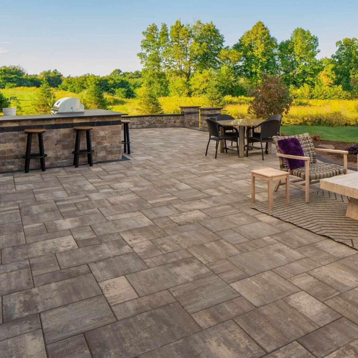 Cambridge Sherwood Ledgestone Paver 3 pc. Design Kit XL Sahara/Chestnut ...
