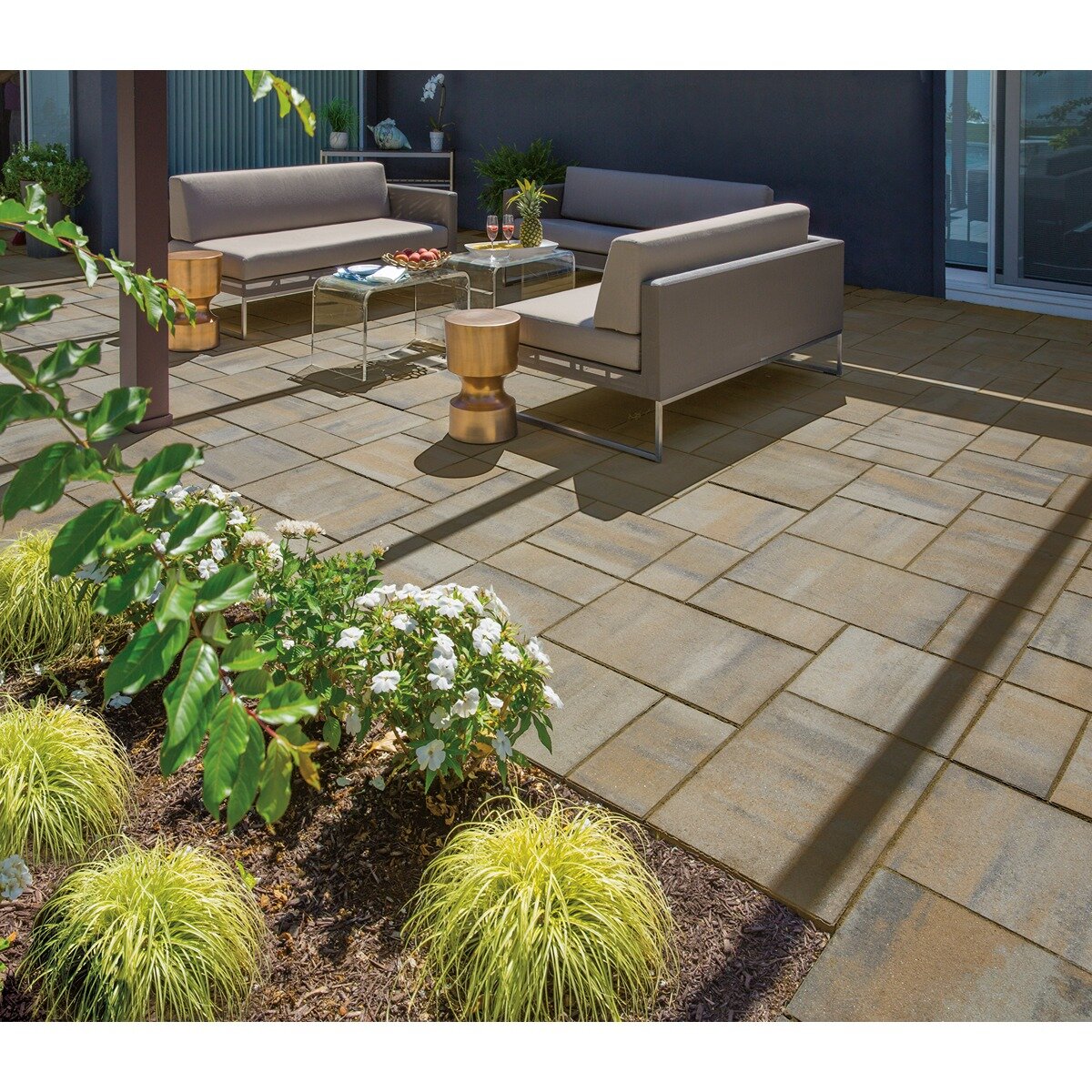 Cambridge Ledgestone Paver XL Smooth 3 pc. Design Kit Limestone Quarry ...