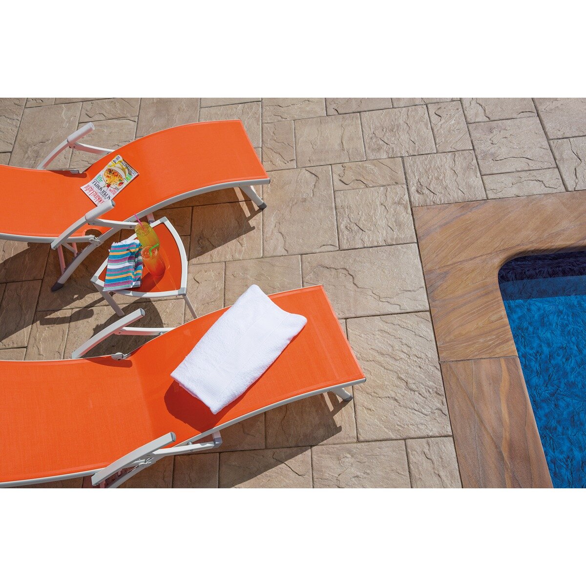 Cambridge Sherwood Ledgestone Paver 3 pc. Design Kit XL Limestone ...