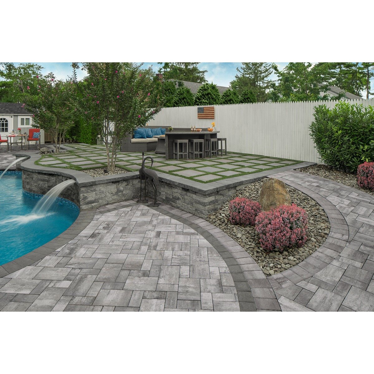 Cambridge Ledgestone Paver Smooth 3 pc. Design Kit Plat | SiteOne